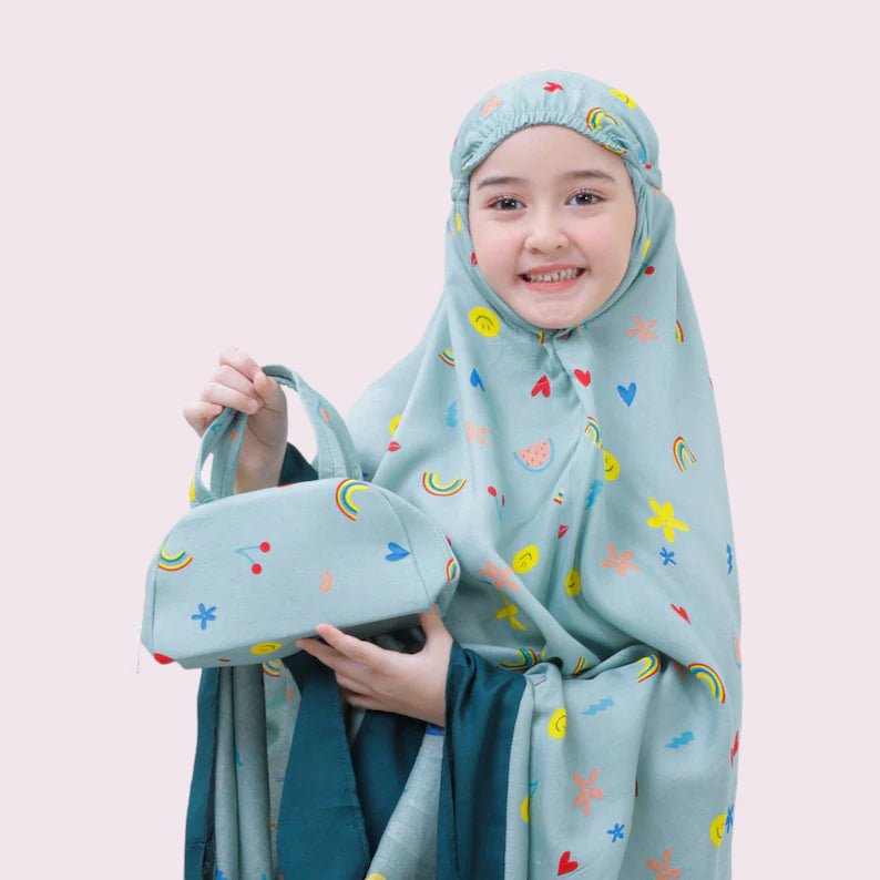 Zhaviah Kids Prayer Dress: Salah Prayer Dress for Boys and Girls, Kids